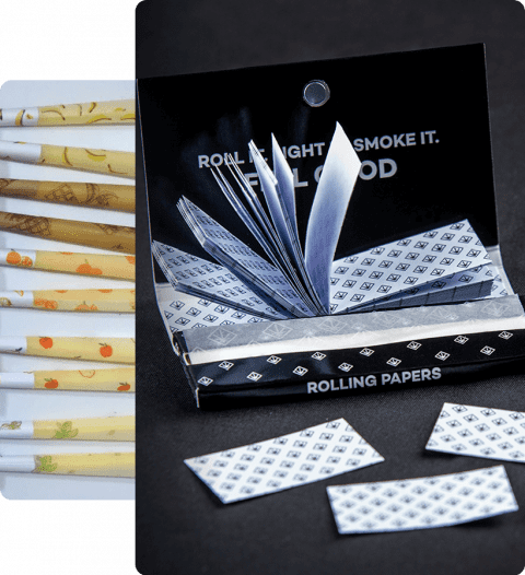 Custom Rolling Paper Booklets with Filter Tips | GARPUSA
