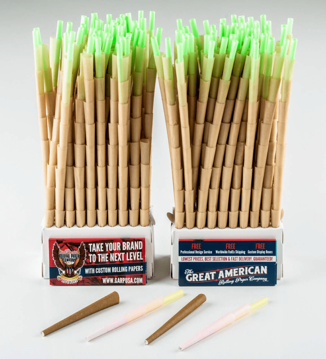 Custom Pre-rolled Cones - The Great American Rolling Paper Company